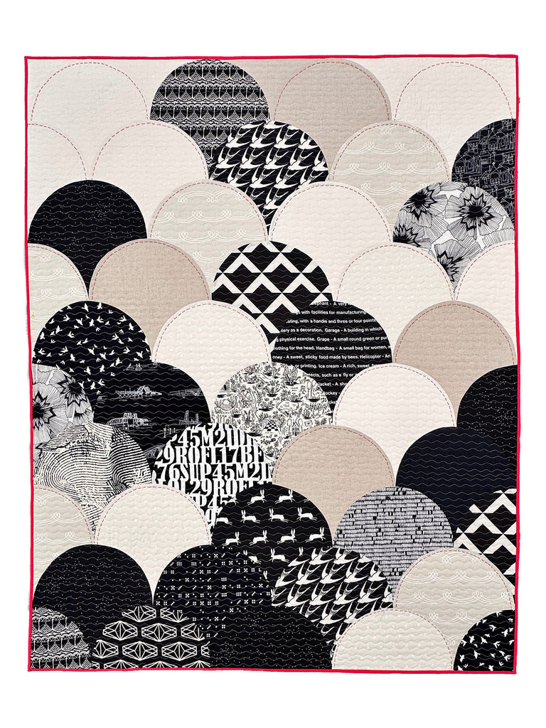 Sample Sale Quilt #25 - Glam Clam Black & White – Latifah Saafir Studios