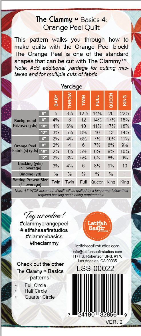 Clammy Basics 4: Orange Peel Quilt – Latifah Saafir Studios