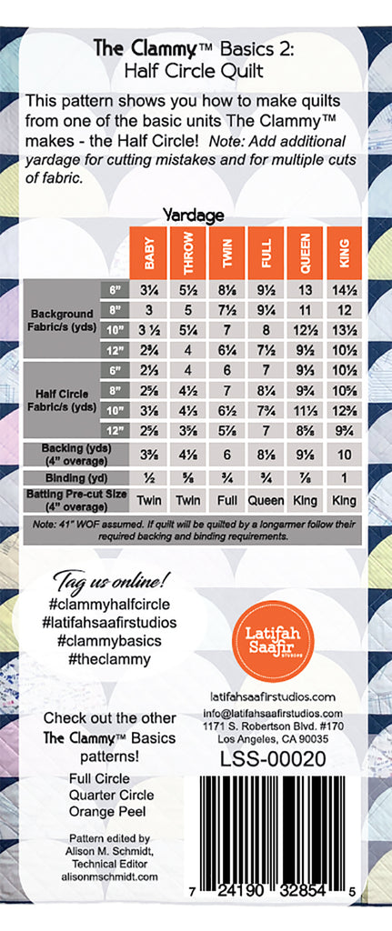 Clammy Basics 2: Half Circle – Latifah Saafir Studios